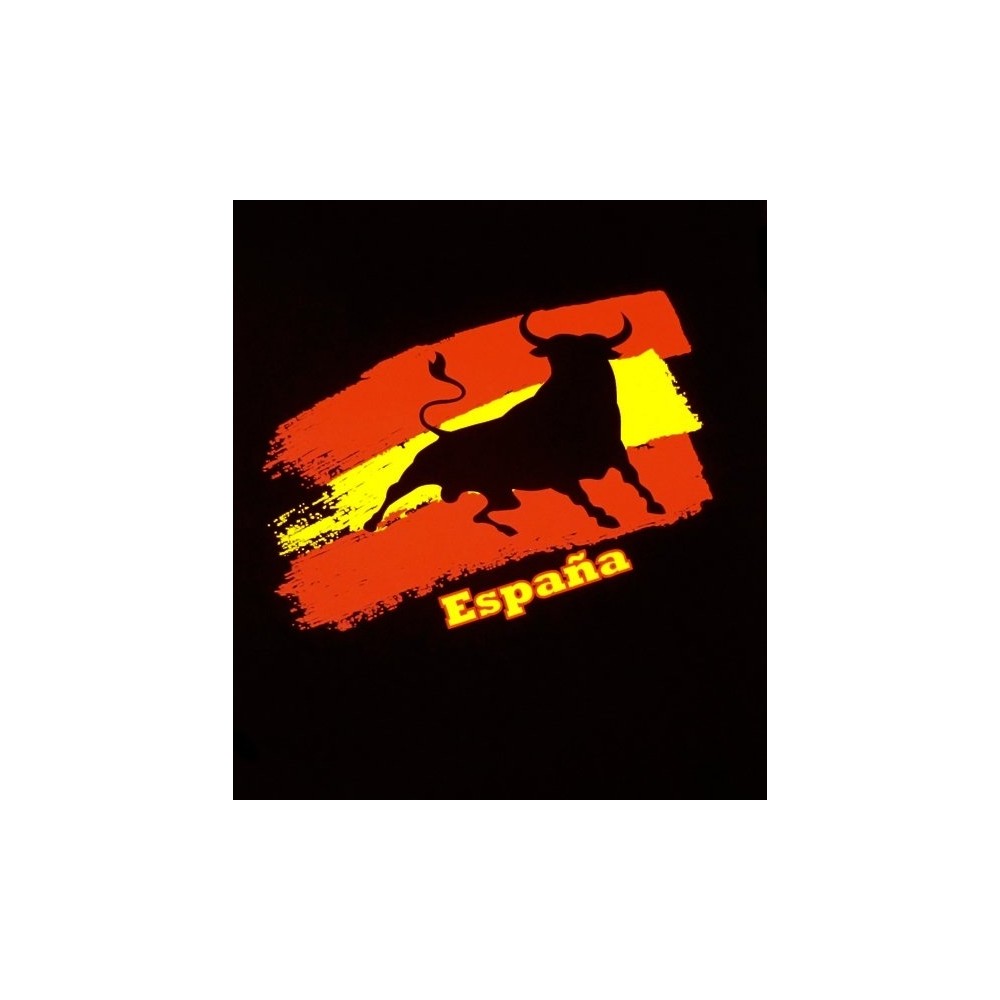 Spain Souvenirs, T-shirt "Toro y bandera de España" for adult