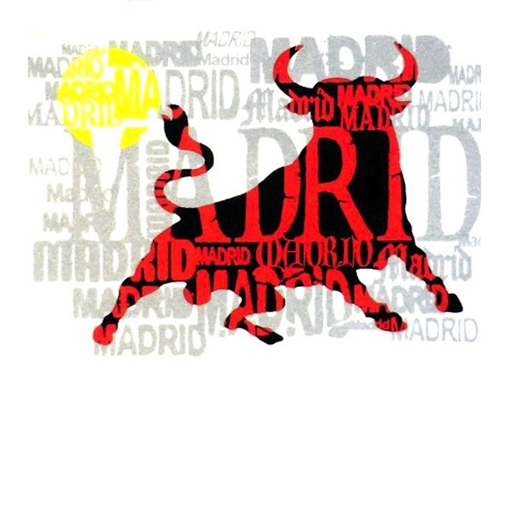 Souvenirs d´Espagne, T-shirt "Toro Madrid" adulte souvenir, acheter
