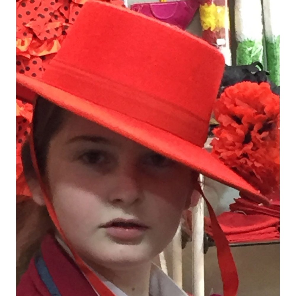 Child Cordoban hat in black or red