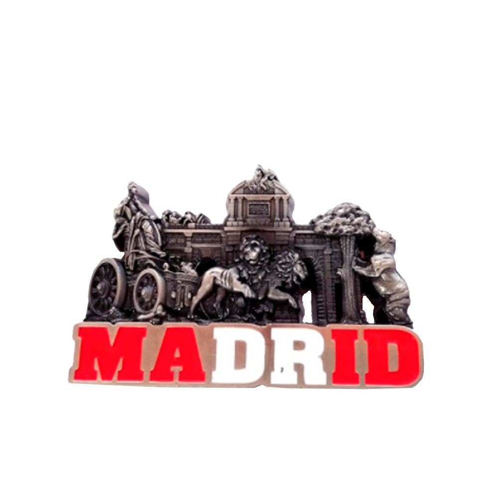 "Madrid" Metal fridge magnet