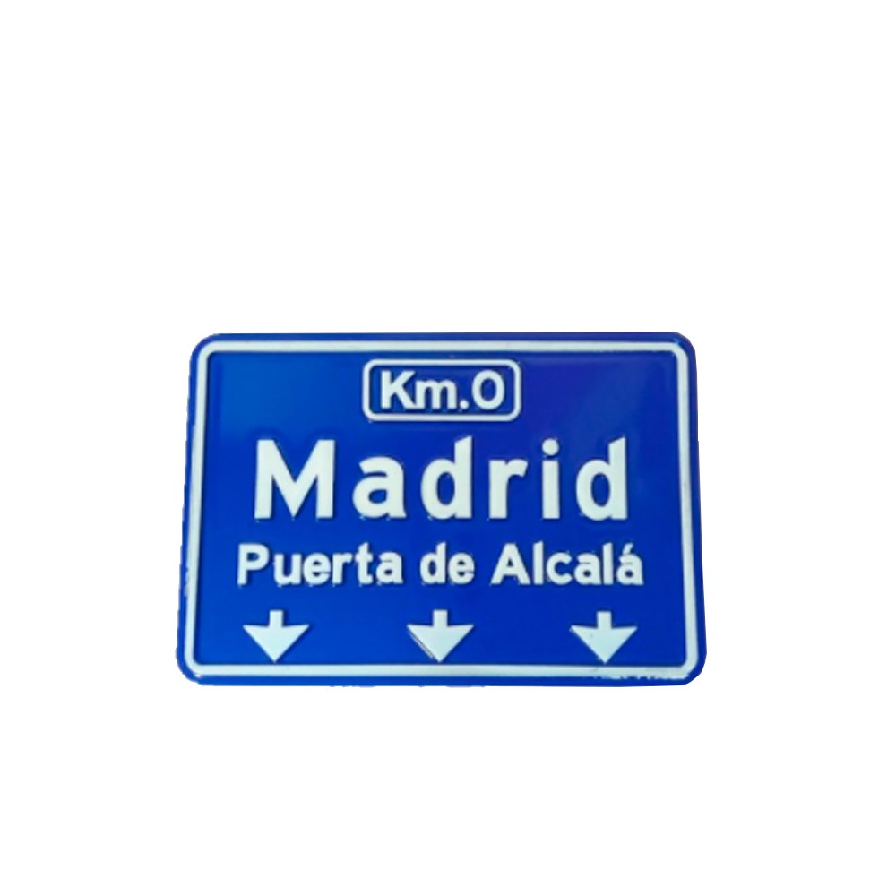 "Madrid" Metal fridge magnet