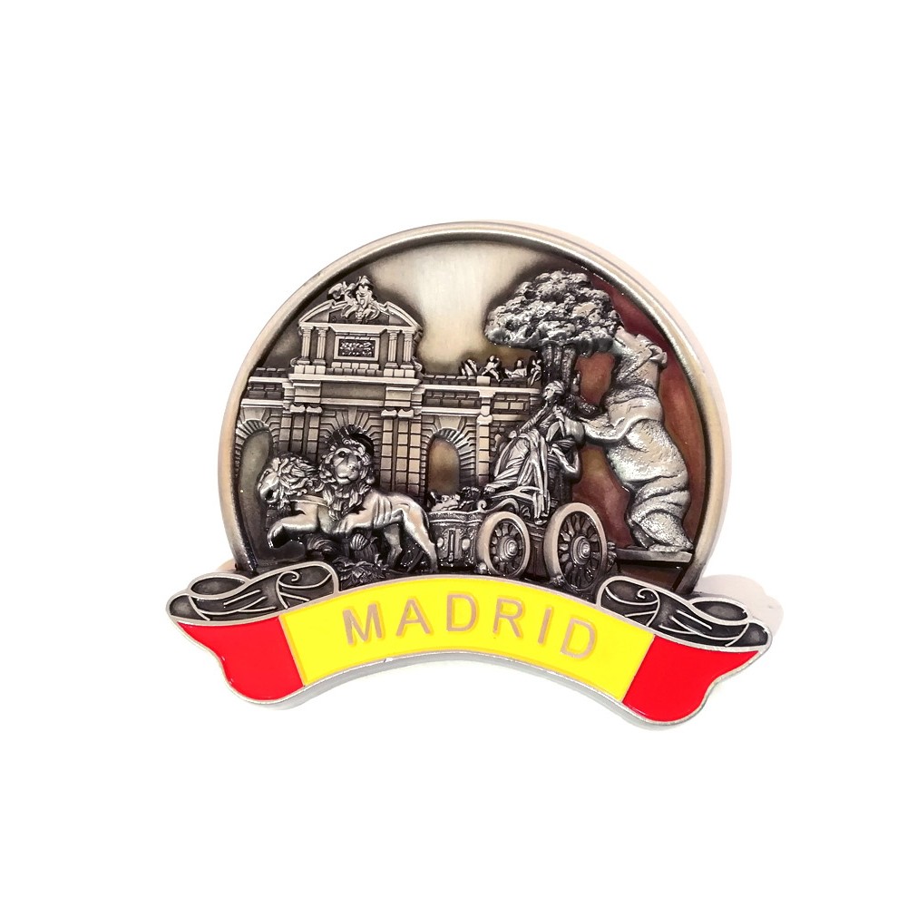 "Madrid" Metal fridge magnet