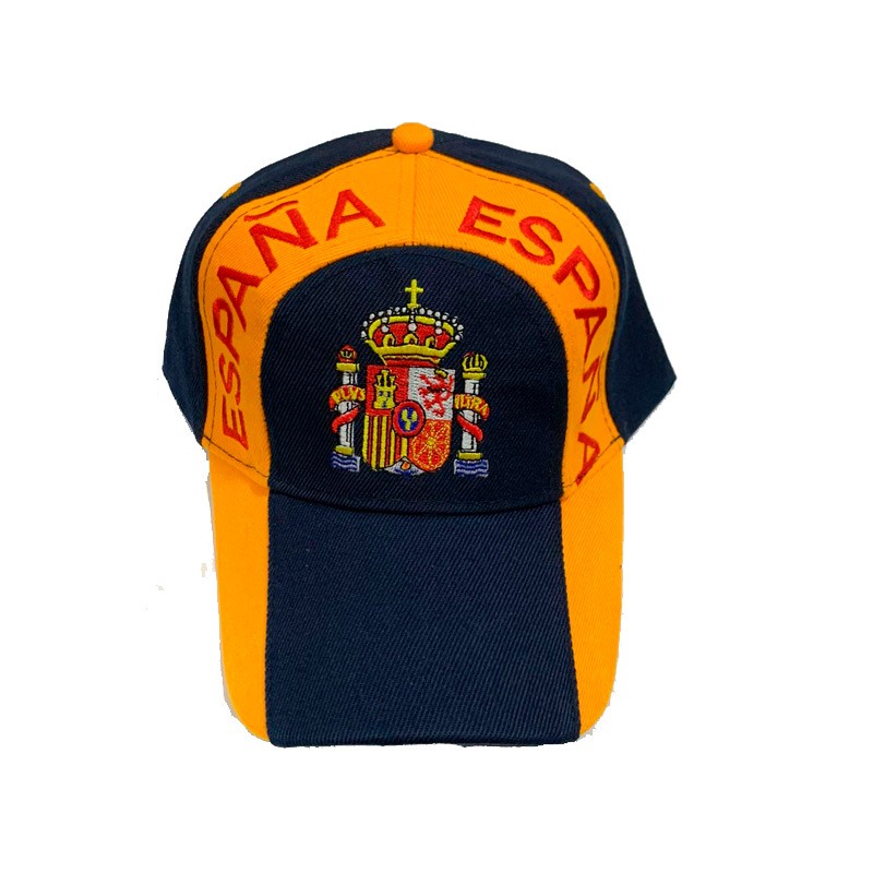 SPANISH SOUVENIRS, UNISEX Cap from Spain with Flag and Shield